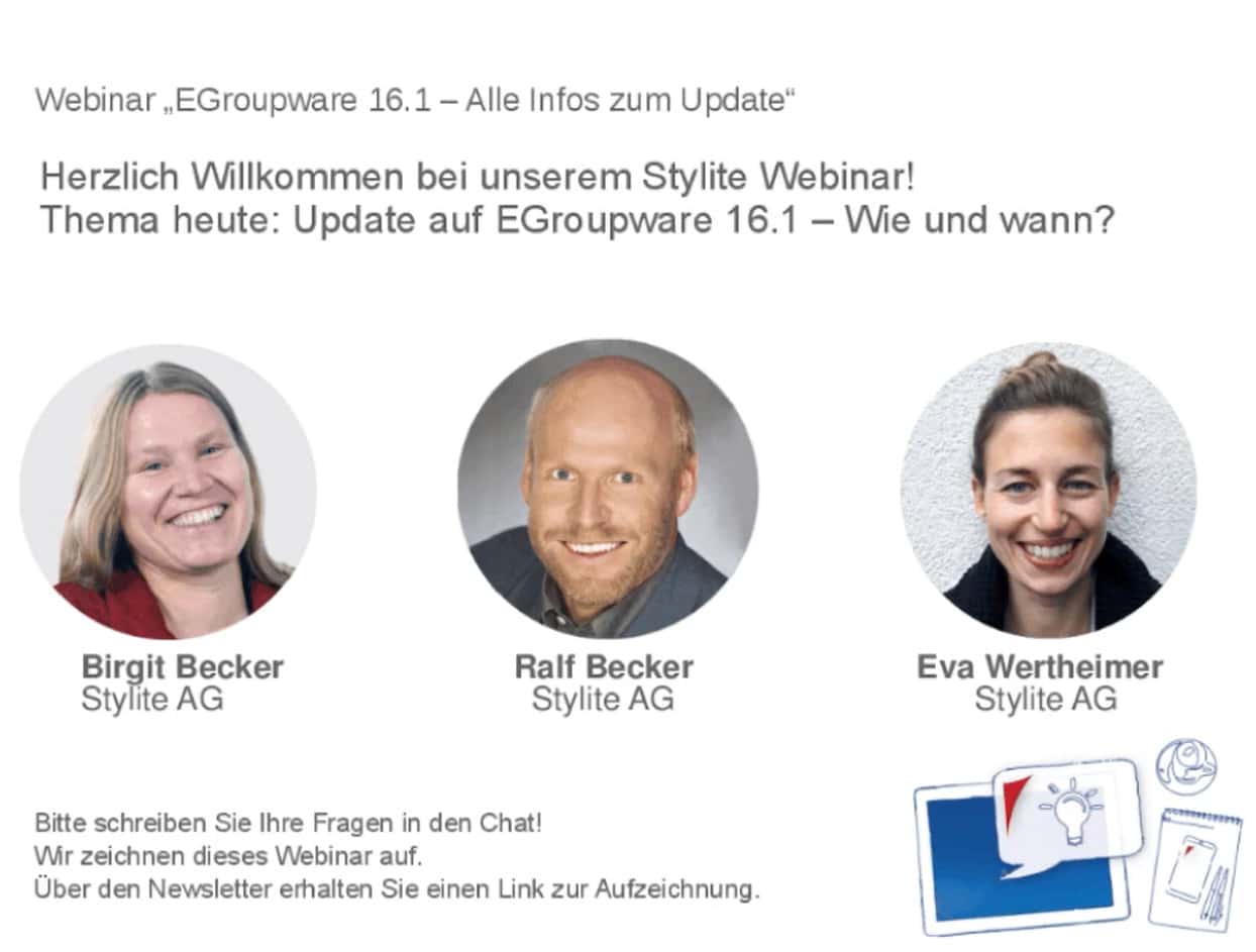 EGroupware 16.1: Informationen zum Update