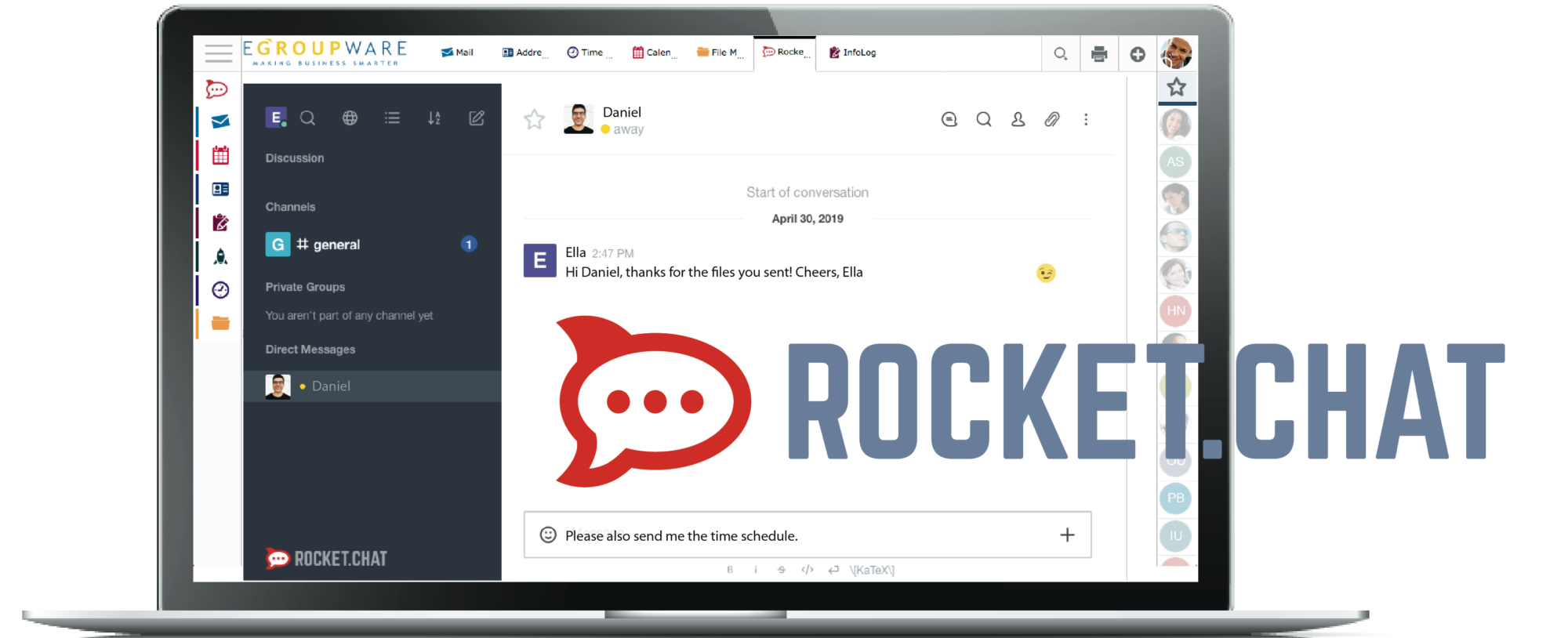 Team Chat mit Rocket.Chat
